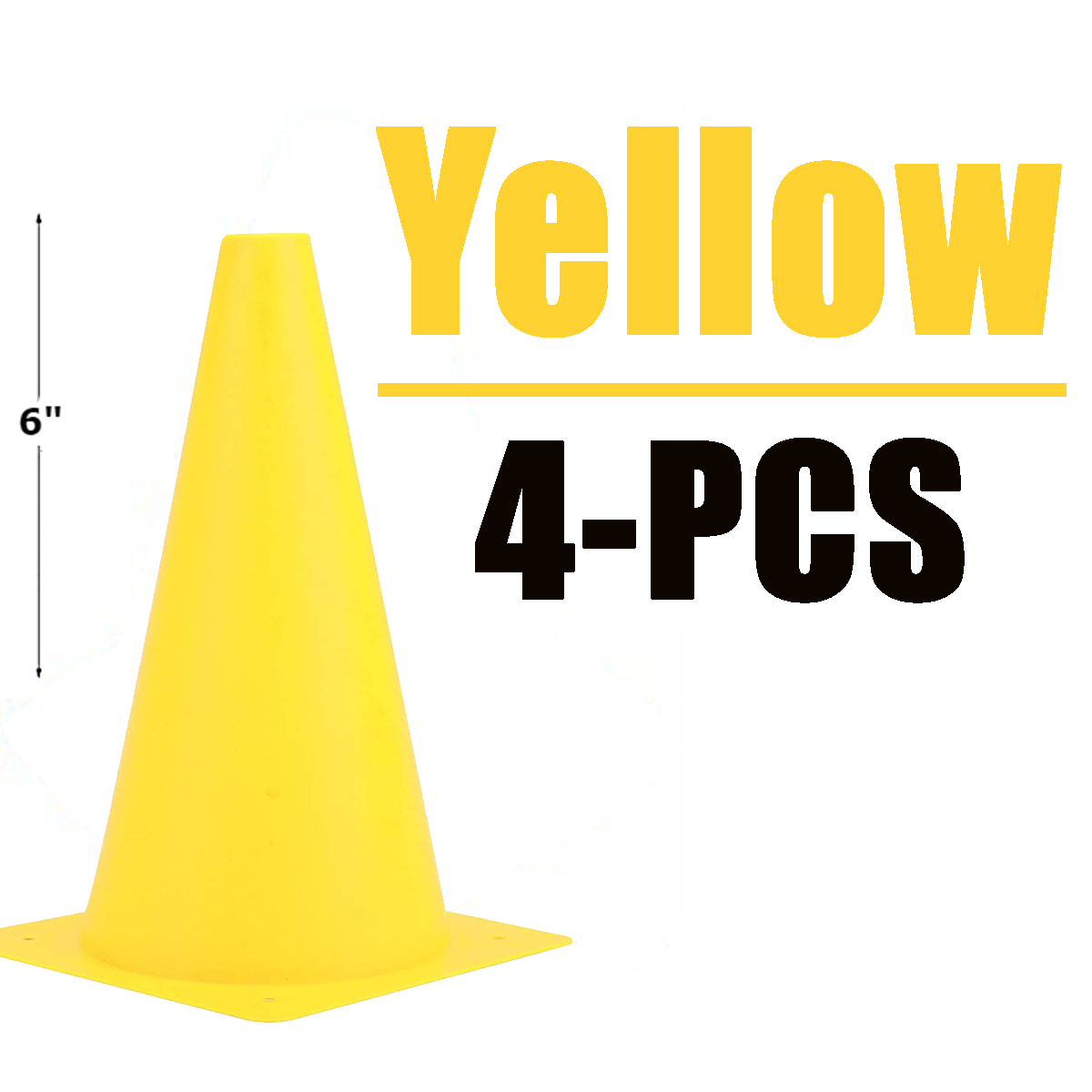 6 inch Multipurpose Training Cones Football Basketball, Soft & Durable ...