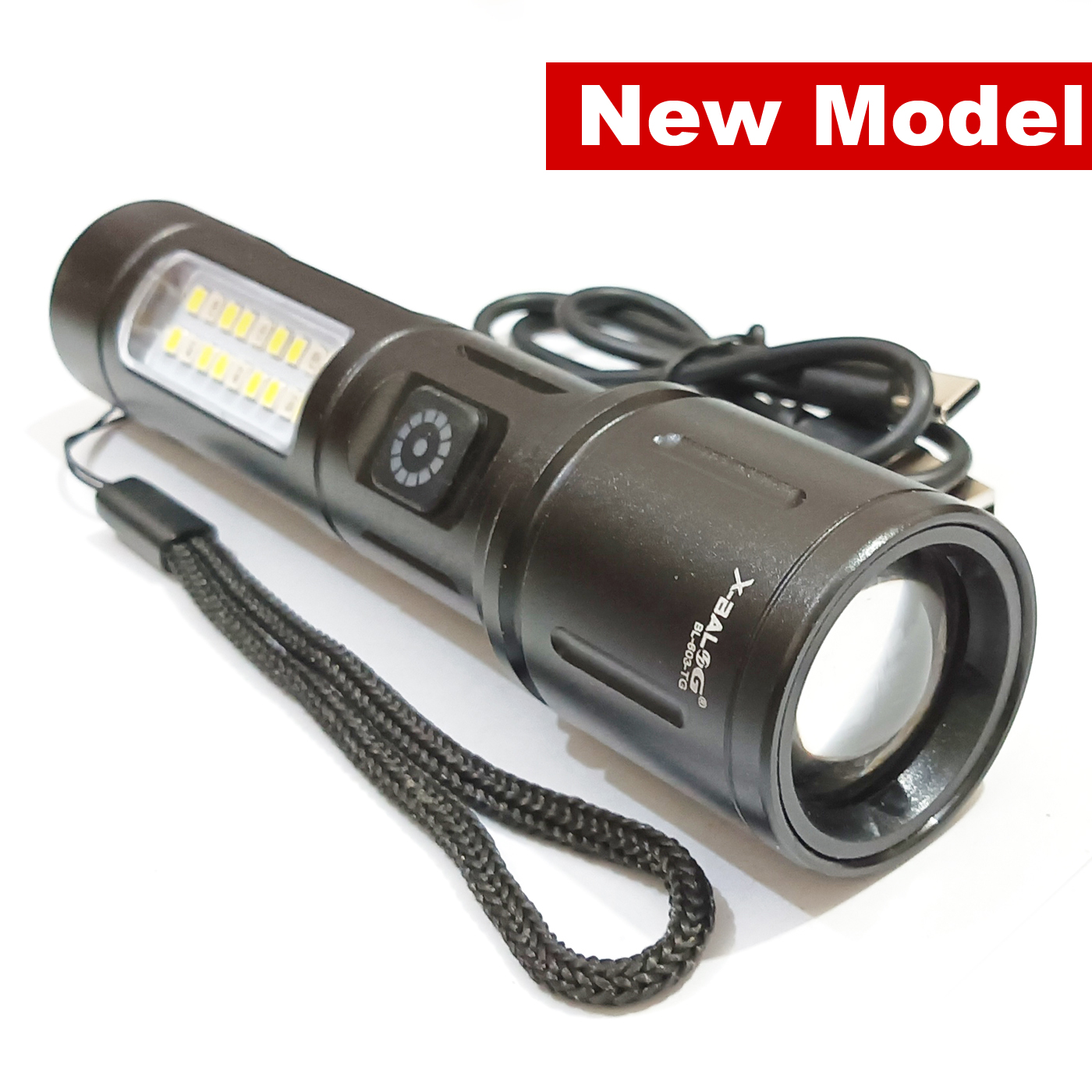 High Quality Metal body USB Rechargeable LED Flashlights X-Balong BL ...