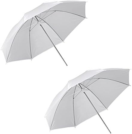 "CanadianStudio 33" Translucent Soft White Umbrellas - 2-Pack for ...