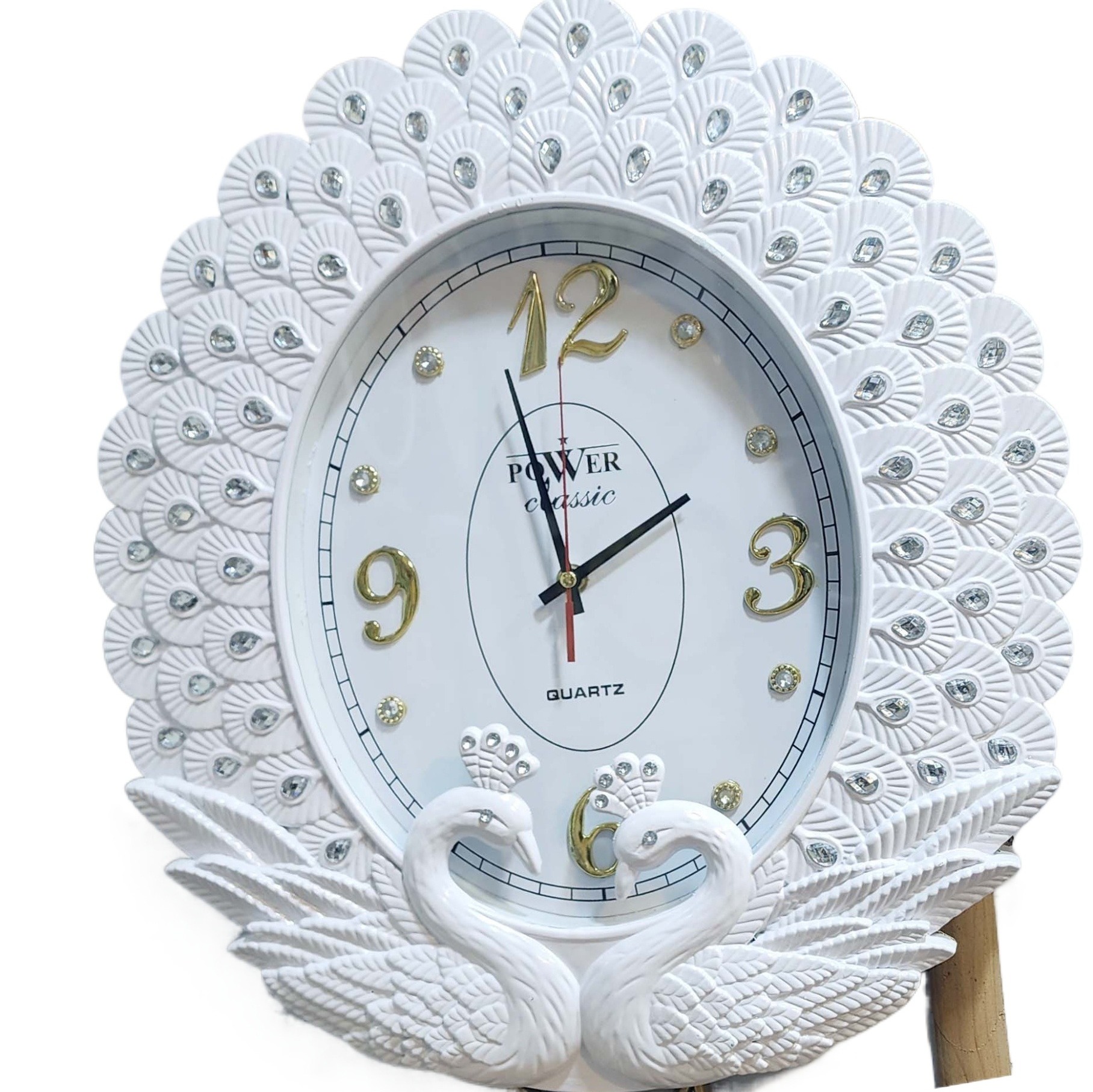wall clock full white colour | Daraz.pk