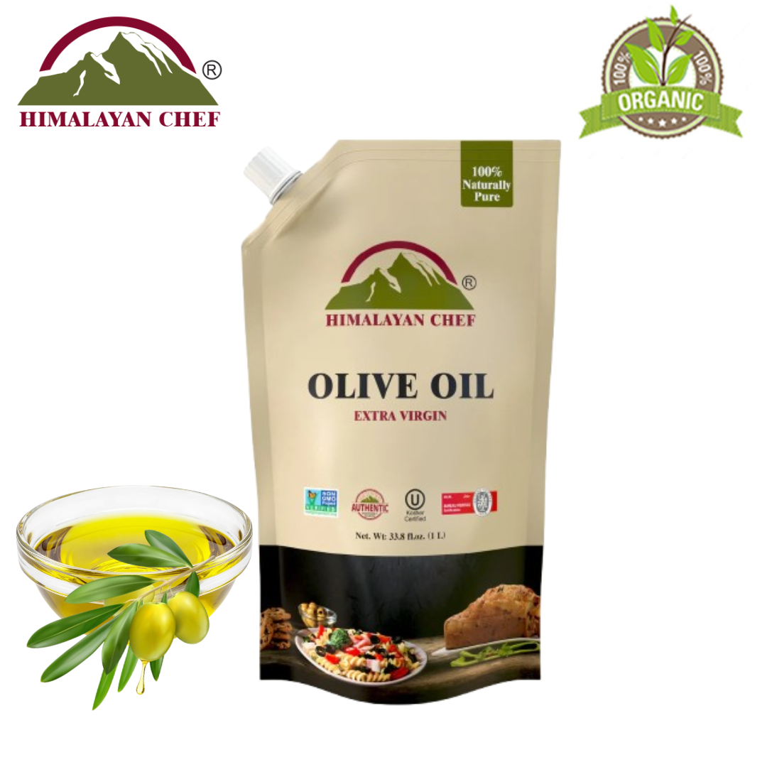 Himalayan Chef – Pure Olive Oil for Cooking 1 Liter Extra Virgin | High ...