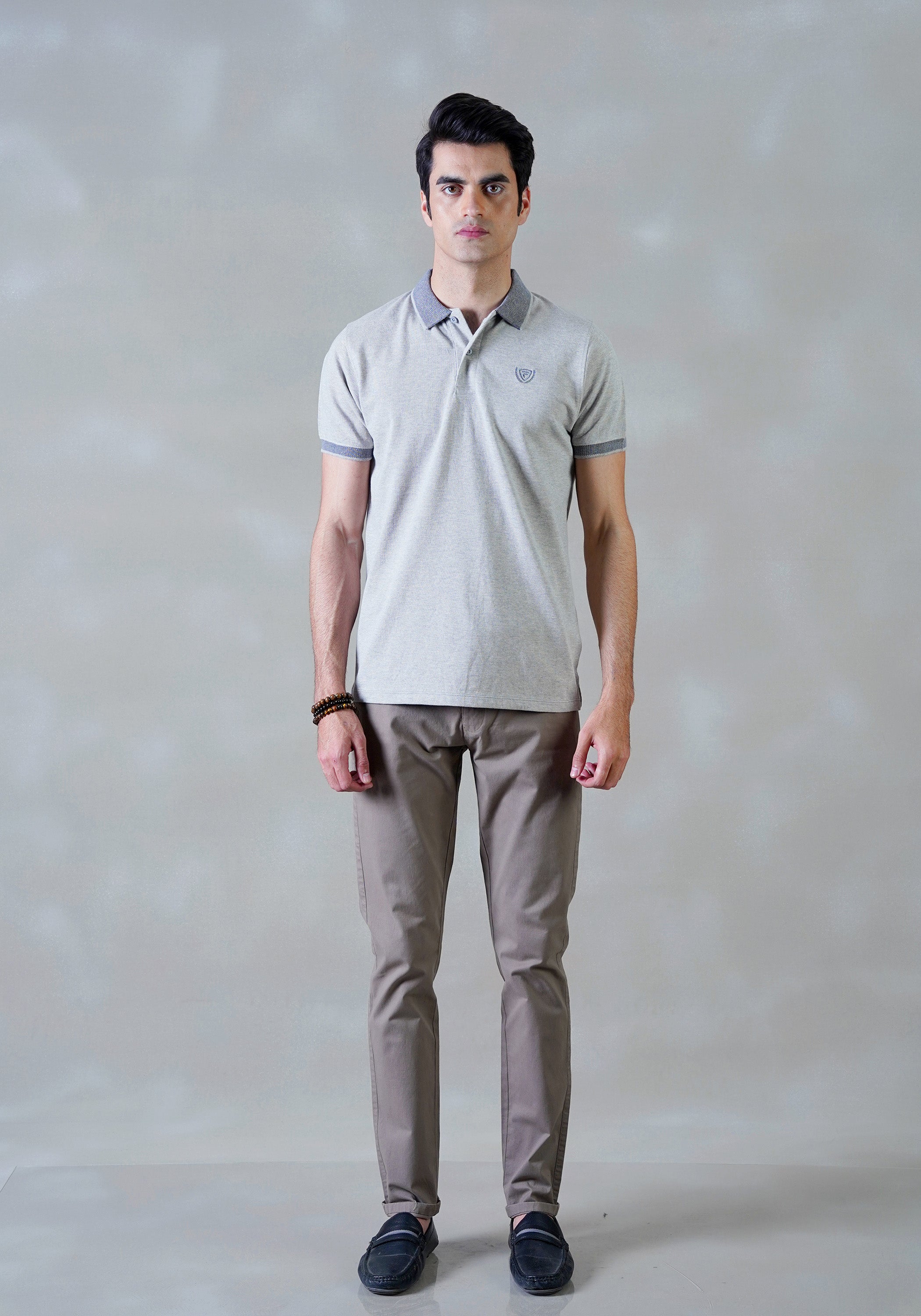 Focus - Men Light Grey Polo Shirt For Men | Daraz.pk