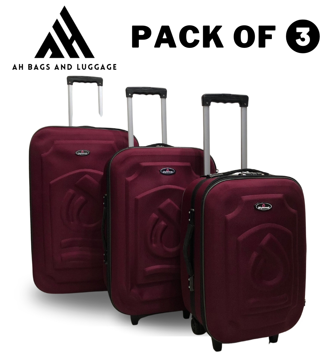 3-Piece Trolly suitcase Set (20/24/28) Supreme Travel Suitcase Set ...