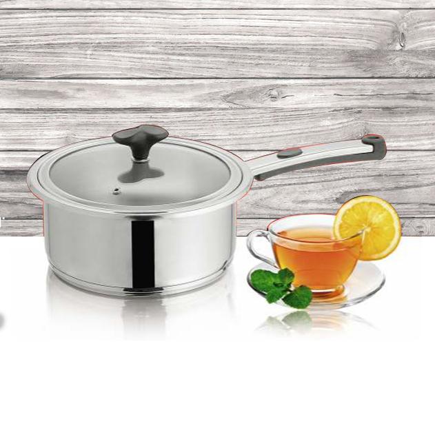 Alpha Double Bottom Stainless Steel Saucepan [16, 18 & 20cm] - Milk ...