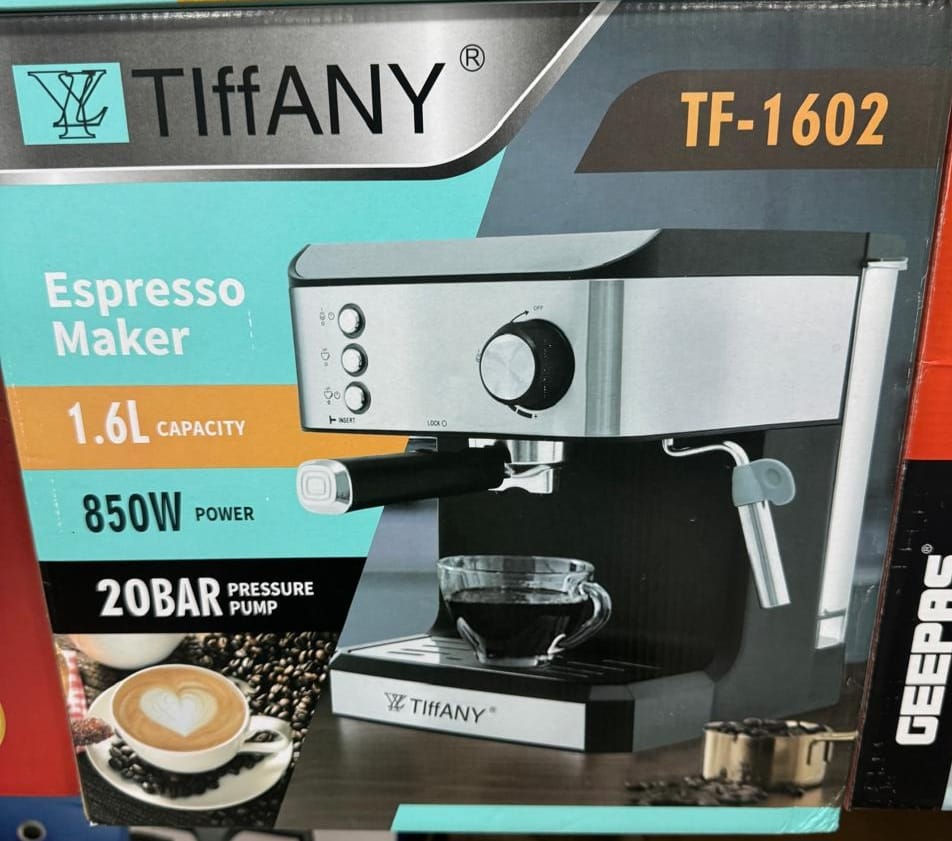 Tiffany Coffee Maker Espresso Coffee Machine 850 Watts 2 Years Brand ...