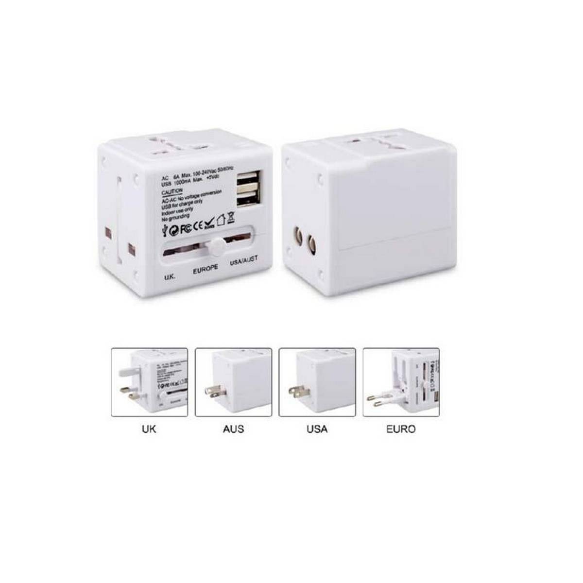 Universal Travel Adapter with Usb Ports | Daraz.pk