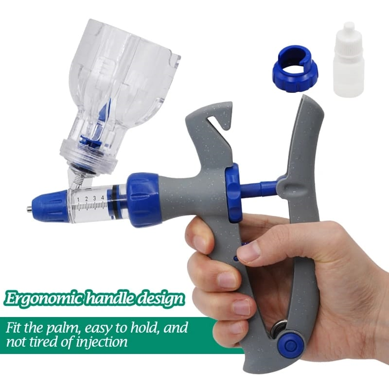 2ML Continuous Vaccine Injection Veterinary Syringe for Livestock ...