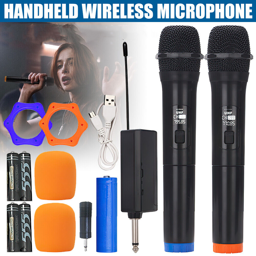 LT-125 2x Universal Wireless Microphone Professional Handheld Mic ...