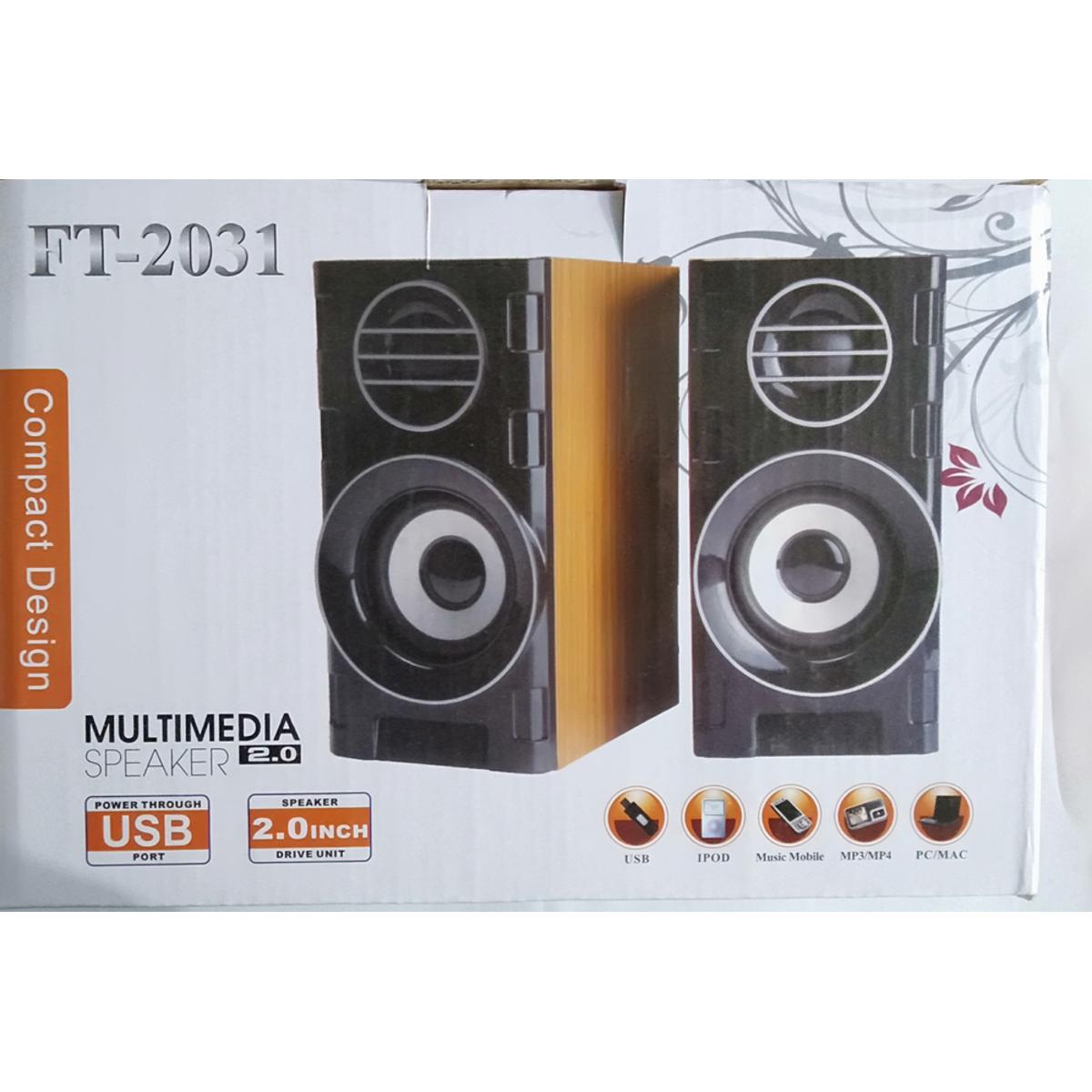 FT-2031 Multimedia Speaker | Wooden Speaker | Buffer Speaker | Daraz.pk