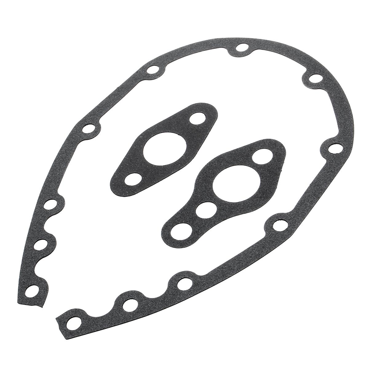 Black SBC Gears Front Timing Chain Cover Gasket Fits For All SB Chevy ...