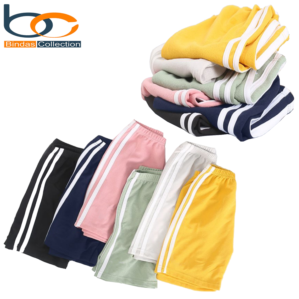 Bindas Collection Pack Of 3 Random Color Linings Shorts For Boys | Daraz.pk