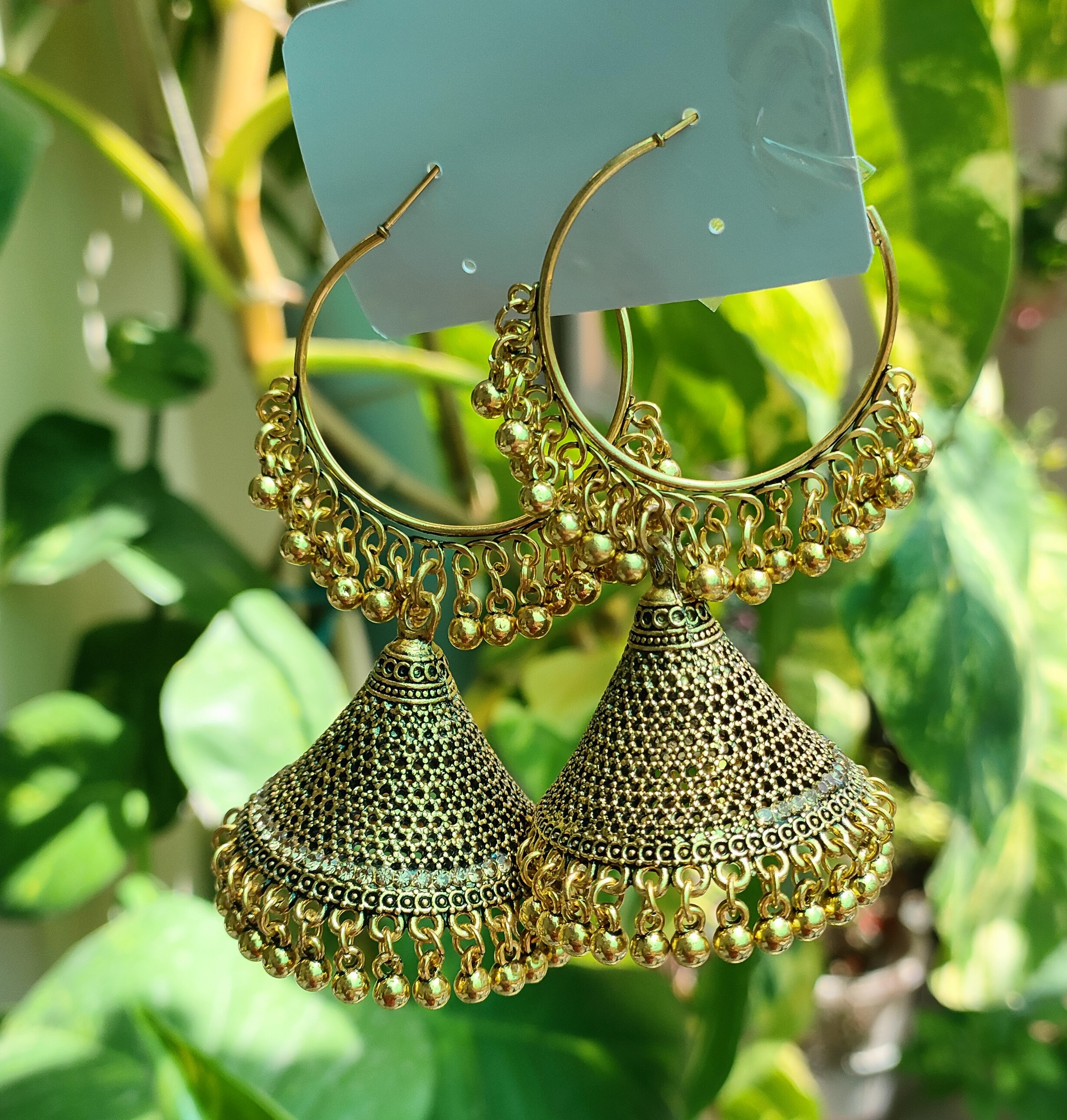 Beautiful Bell Shaped Bali Jhumka For Girls/Women/Party/Wedding | Daraz.pk