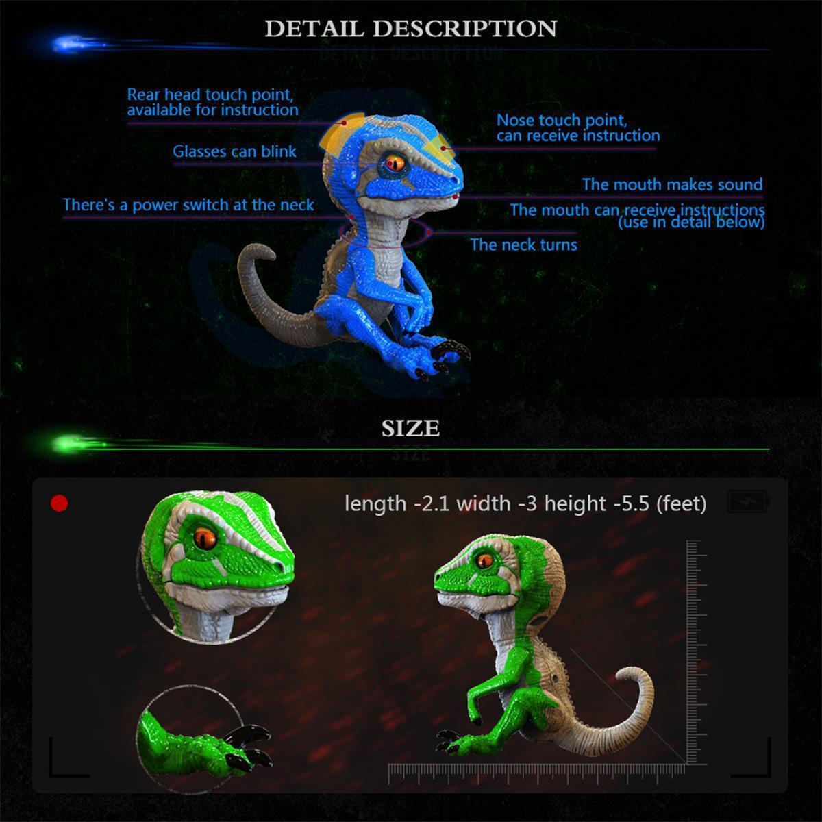 Untamed Raptor Fingertip Dinosaur Interactive Collectible Dinosaurios ...