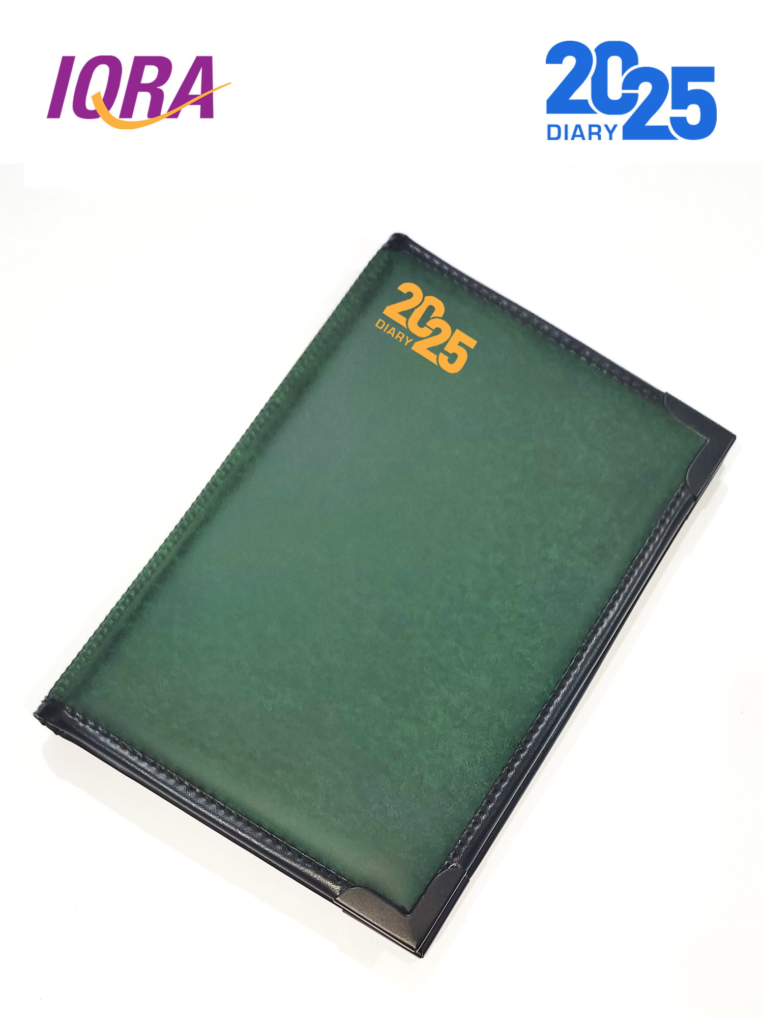 IQRA Diary Standard Size Double Date Green Loop Binding 2025 | Daraz.pk