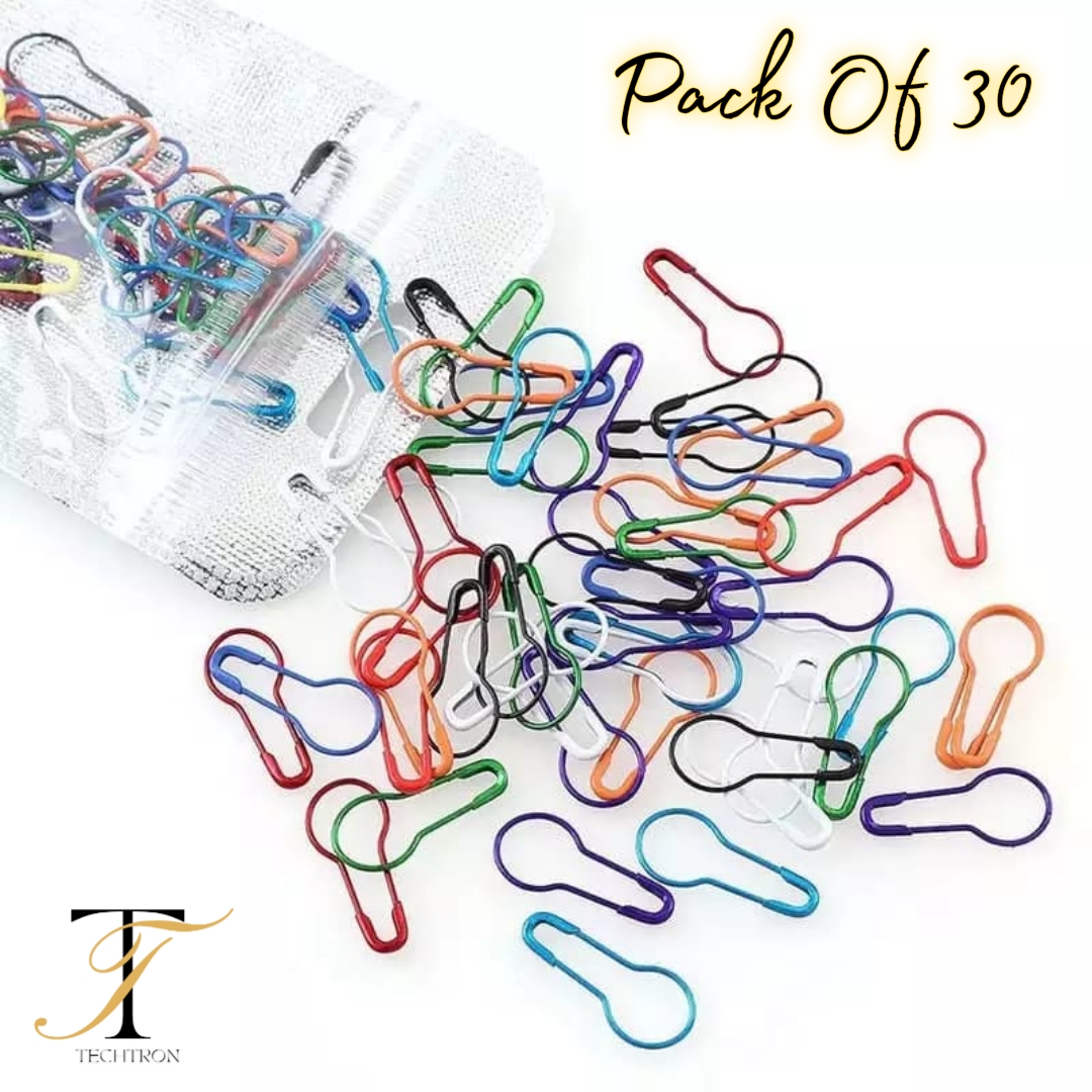 Coil-Less Safety Pins for Hijab and Scarf - Multicolor, Available in 10 ...