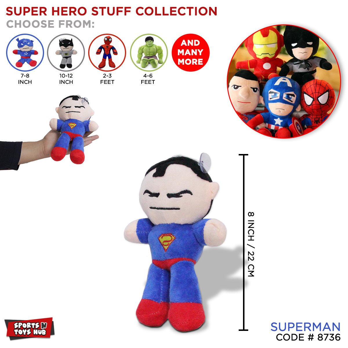Super Hero Avengers Stuffed Toys Collection For Kids, Marvel Heroes ...