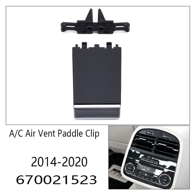 1 Set AC Air Vent Paddle Clip Rear Console Air Conditioner Ac Vent Clip ...