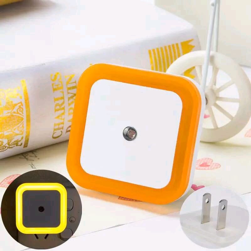 Light Sensor Control LED Night Light Mini Square Shape Light Sensor ...