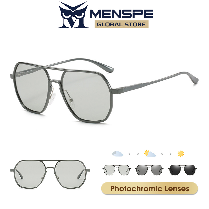 MENSPE Sunglasses Large Frame Double Beam Sunglasses TAC Polarized ...
