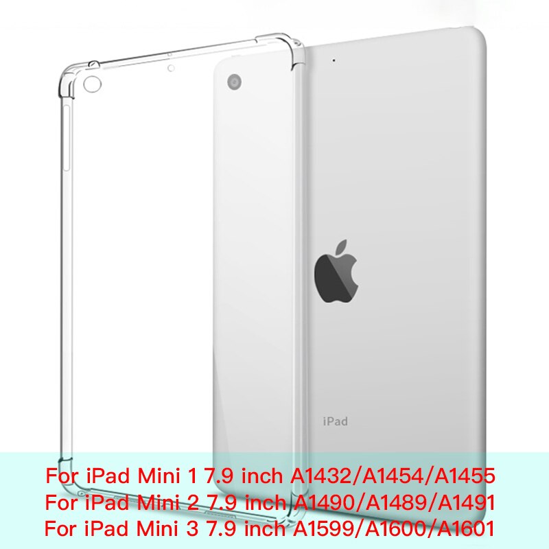 For New iPad 7 8 9 10.2 9.7 2021 5 6 Air 10.9 2 3 4 Case TPU Silicon ...