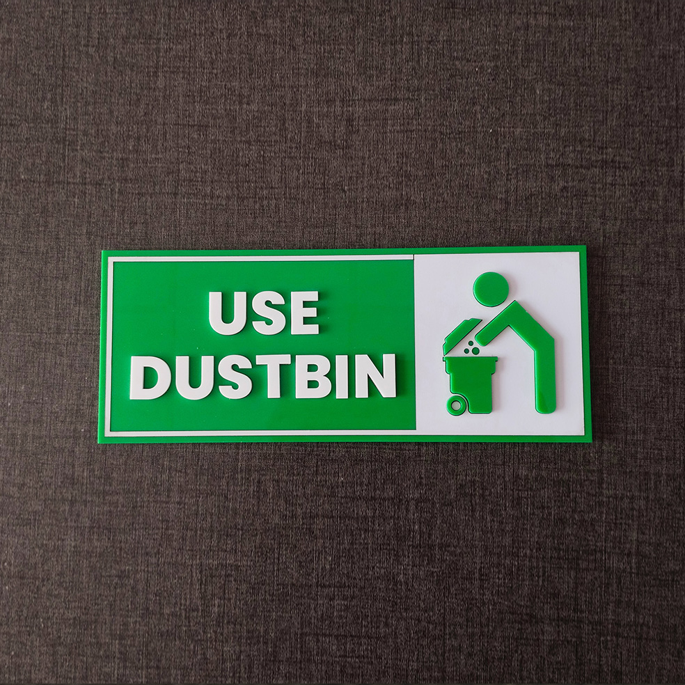Customized Dustbin Sign | Daraz.pk