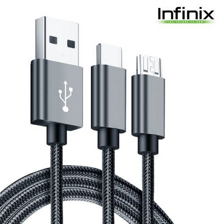 100% Original Infinix XPL02 Metal Micro USB And Type C Cable For ...