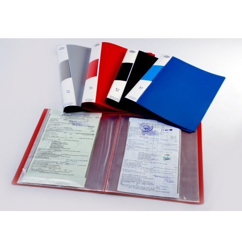 Pocket File (FC) 10, 20, 30, 40, 60, 80, 100 Pockets| Clear Book Pocket ...