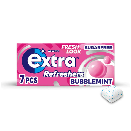 Wrigley's Extra Refreshers Bubblemint Sugar Free, 15.6g 7 pcs(Imported ...