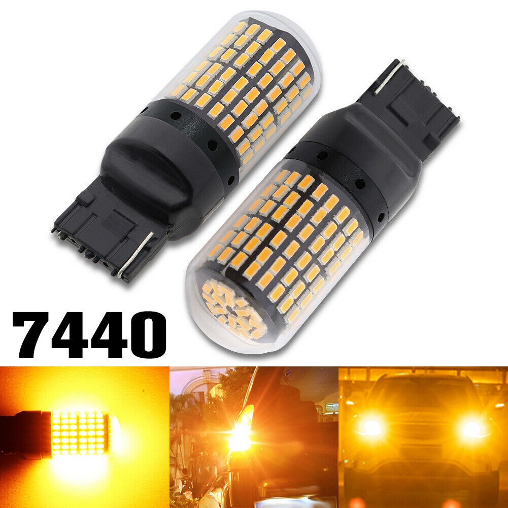 Kostenloser Versand T20 7440 AMBER Orange LED Indicators Blinkers ...