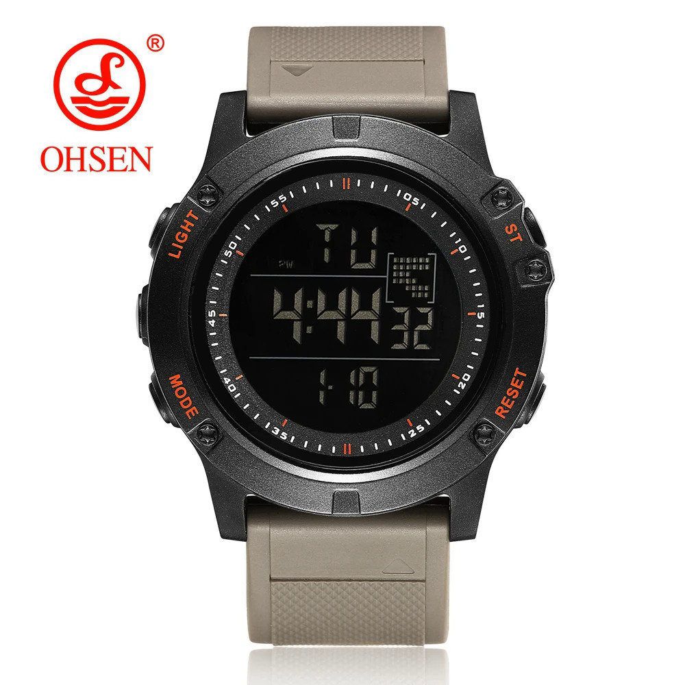 Fashion OHSEN Hombre Male Digital Watches 5ATM Dive Man Mens Sports ...