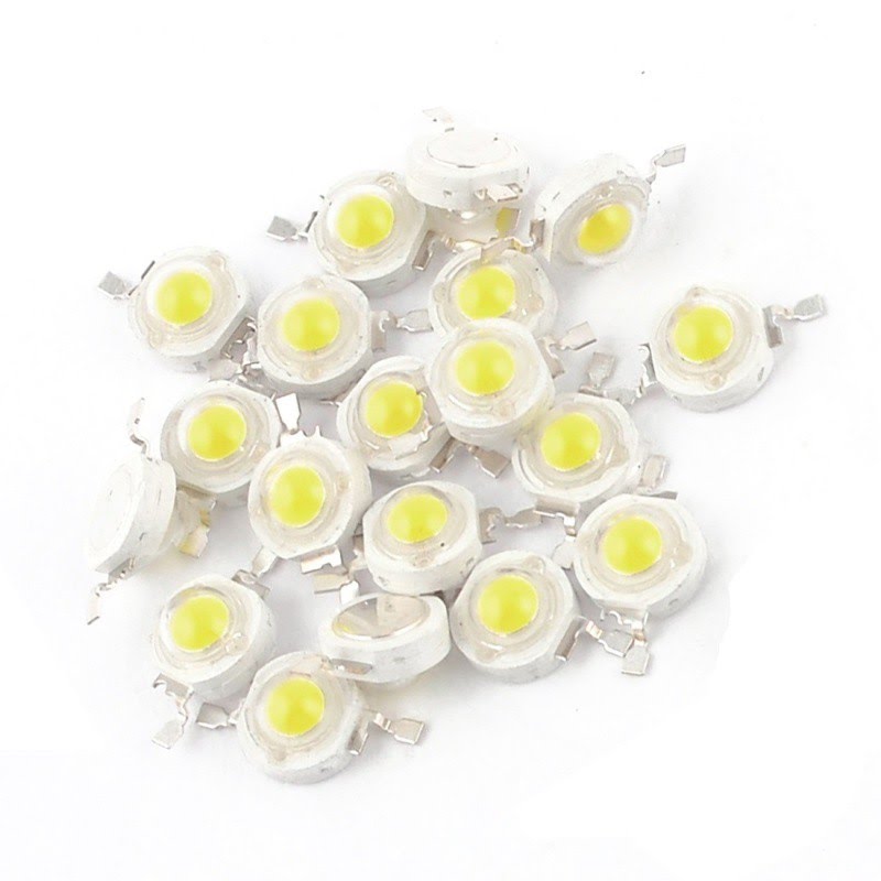 3.7 V LED Light High Power 2 Pin 3W White LED Bead Emitters 170-190Lm ...