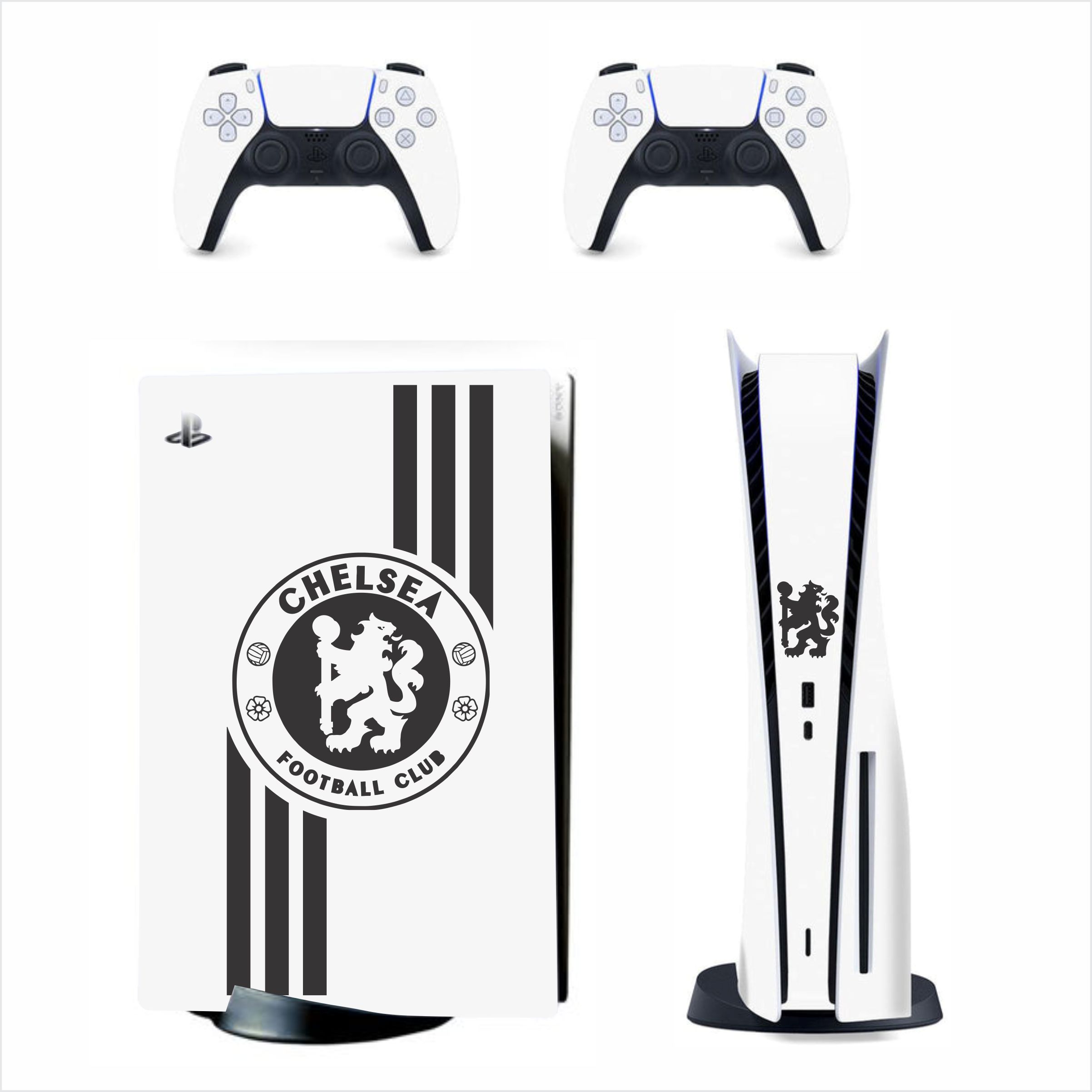 ps5 disc edition skin chelsea design with 2 controller skin (not ...