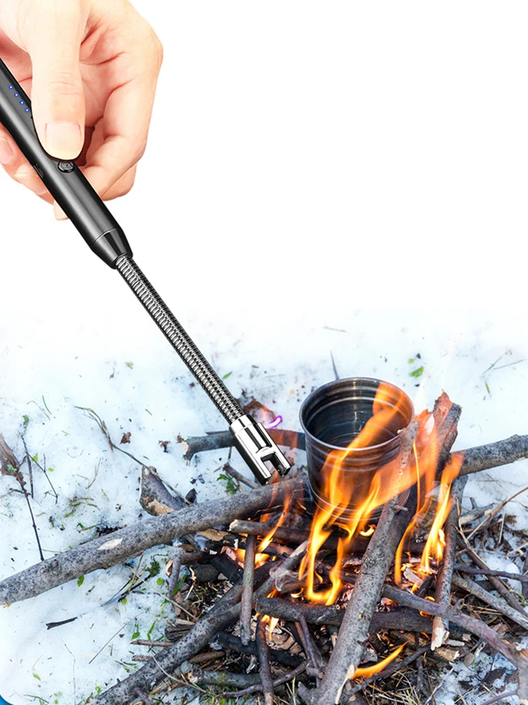 USB Rechargeable Electronic Plasma Lighter, Arc Lighting Tool, Kitchen ...