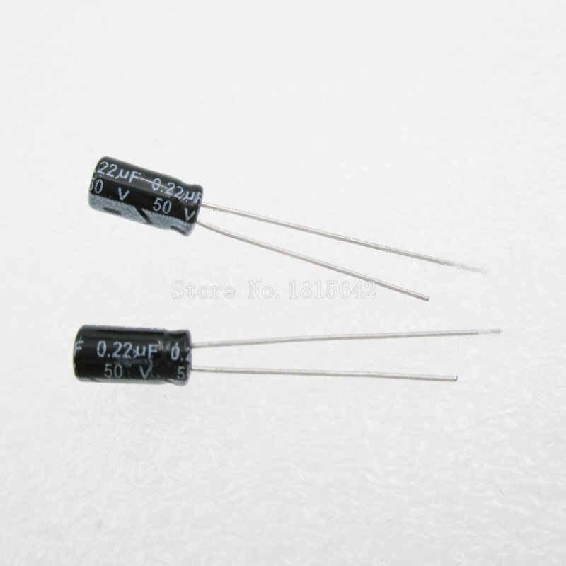 50 Pcs Aluminum Electrolytic Capacitors 0.22uF 50V Capacitor | Daraz.pk
