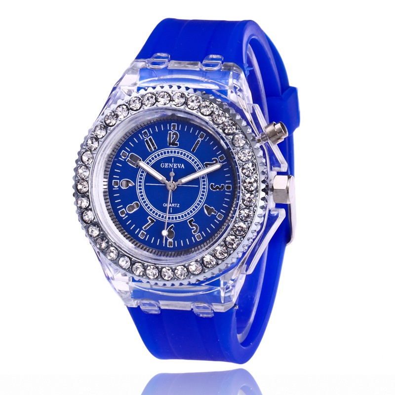 Girls Boy Flash Luminous Watch / Personalized Rhinestone LED Watch ...