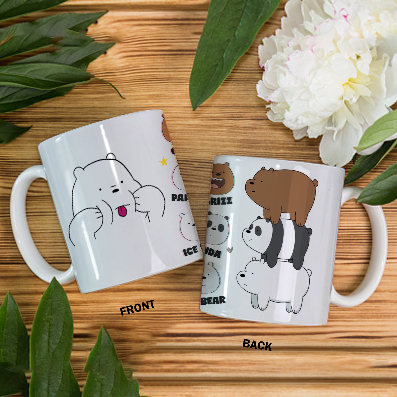 We Bare Bears Mug Ceramic Cup Cute Panda Lovers and Stylish at CustomizeGiftsPK | Daraz.pk