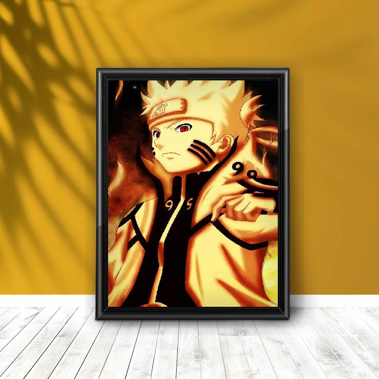 Naruto Uzumaki Anime 6x8 Photo Frame, Anime Wall Art | Daraz.pk