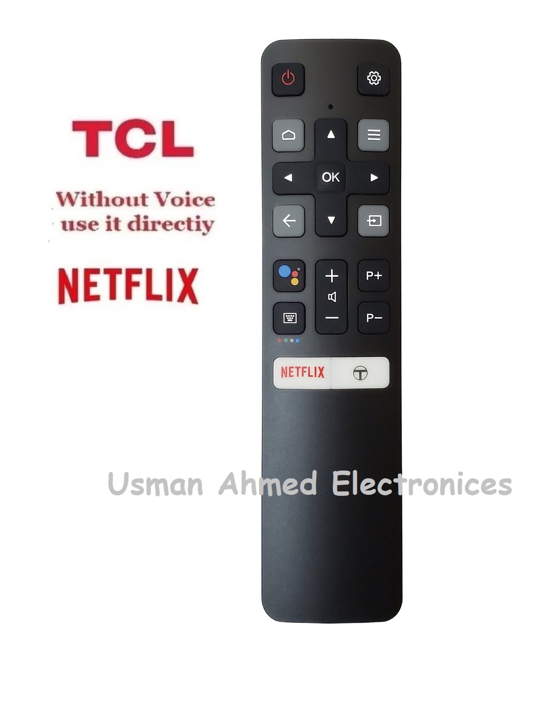 TCL Smart LED TV Remote Control Without Voice Command With Netflex ...