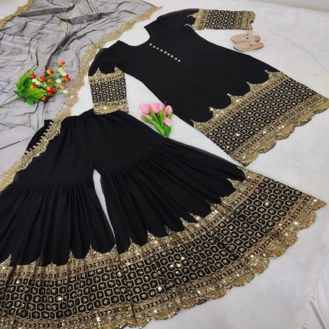 Eid Collection For Women/New Arrival 3ps Sequence Sequence Embroidery ...