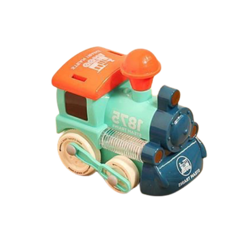 Electric Rail Train, Macaron, Color, Children's Toys, Lights, Cute ...