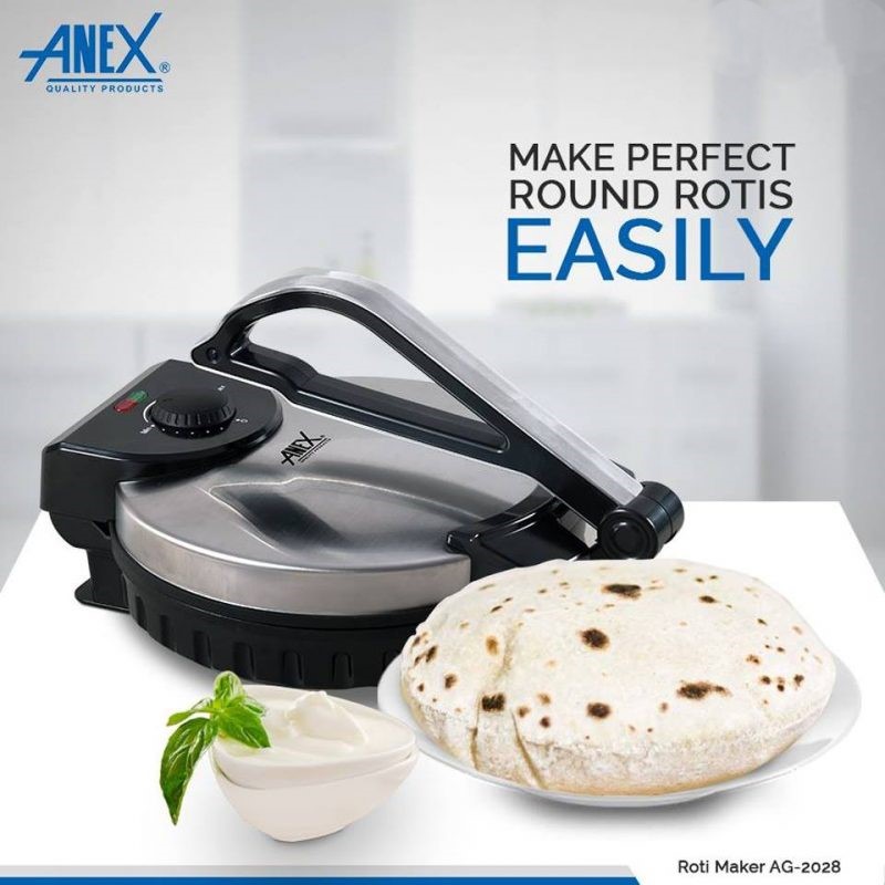 Geepas 10 Inces Non-stick Roti Maker - Silver & Black | Daraz.pk