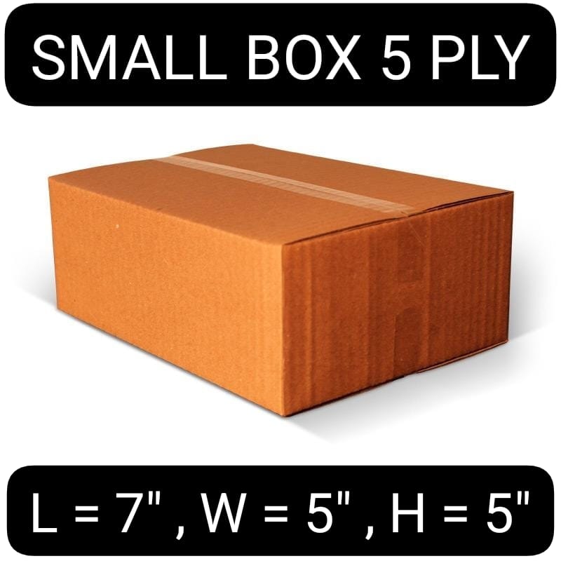 Heavy Duty 5 Ply Box Corrugated Box L X 7=W X 5=H X 5 (inch) Pack of 10 ...