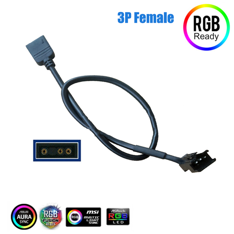 Motherboard RGB Adapter Conversion Cable 5V 3Pin / 12V 4Pin Led Strip ...