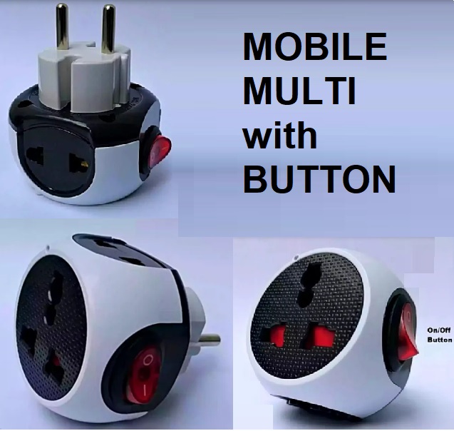 Universal Multi Travel Adaptor 3 in 1 US UK AU to EU Plug Conversion ...
