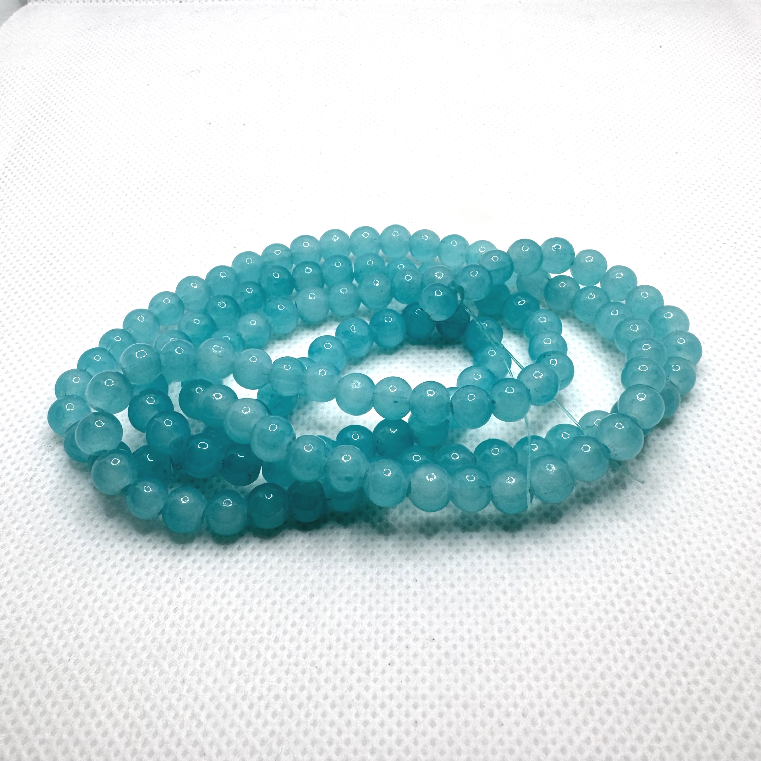 6mm Glass Beads Marble Beads for Jewellery Making 130+ Beads each line ...