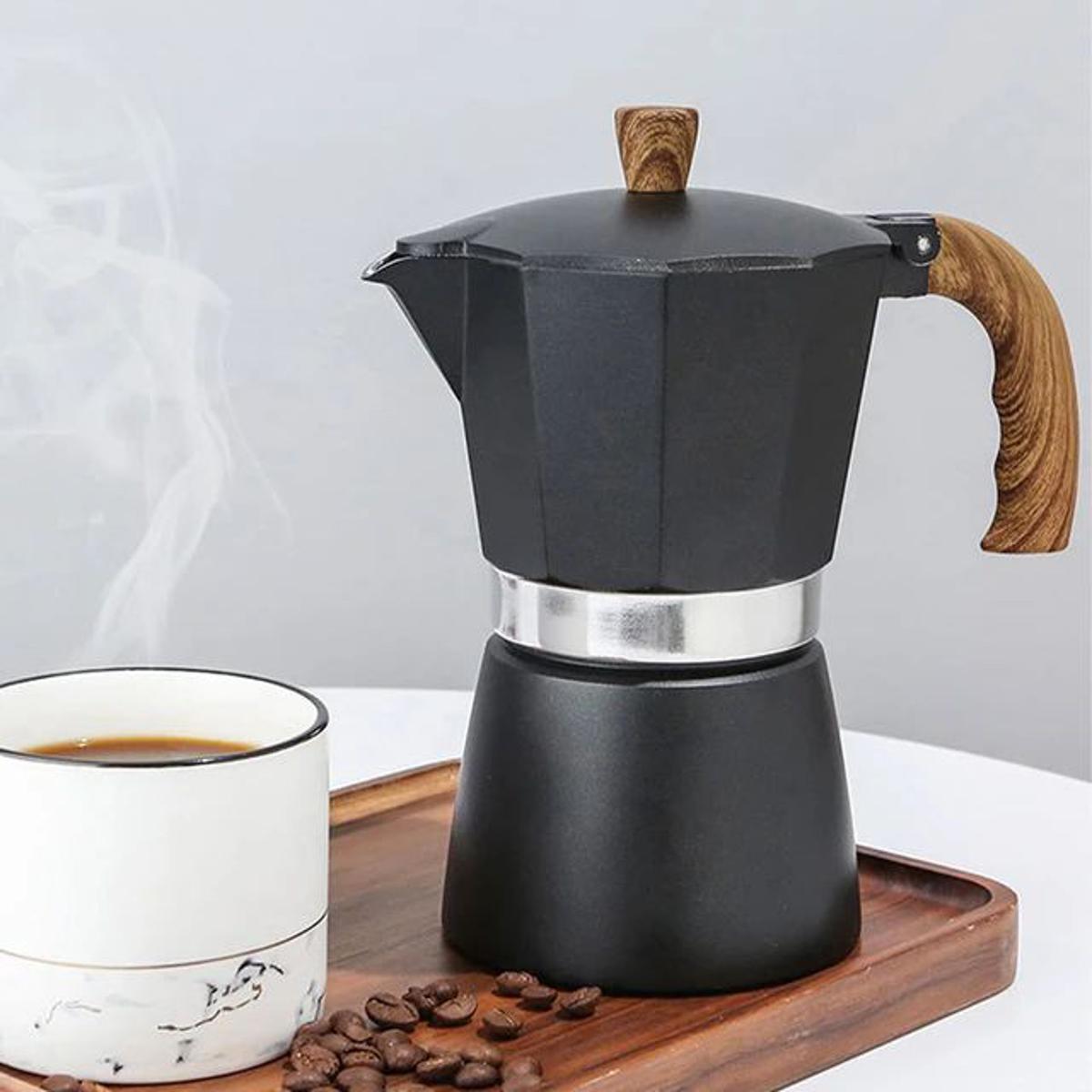 Aluminum Italian Style Coffee Maker 6 cups Espresso Coffee Maker ...