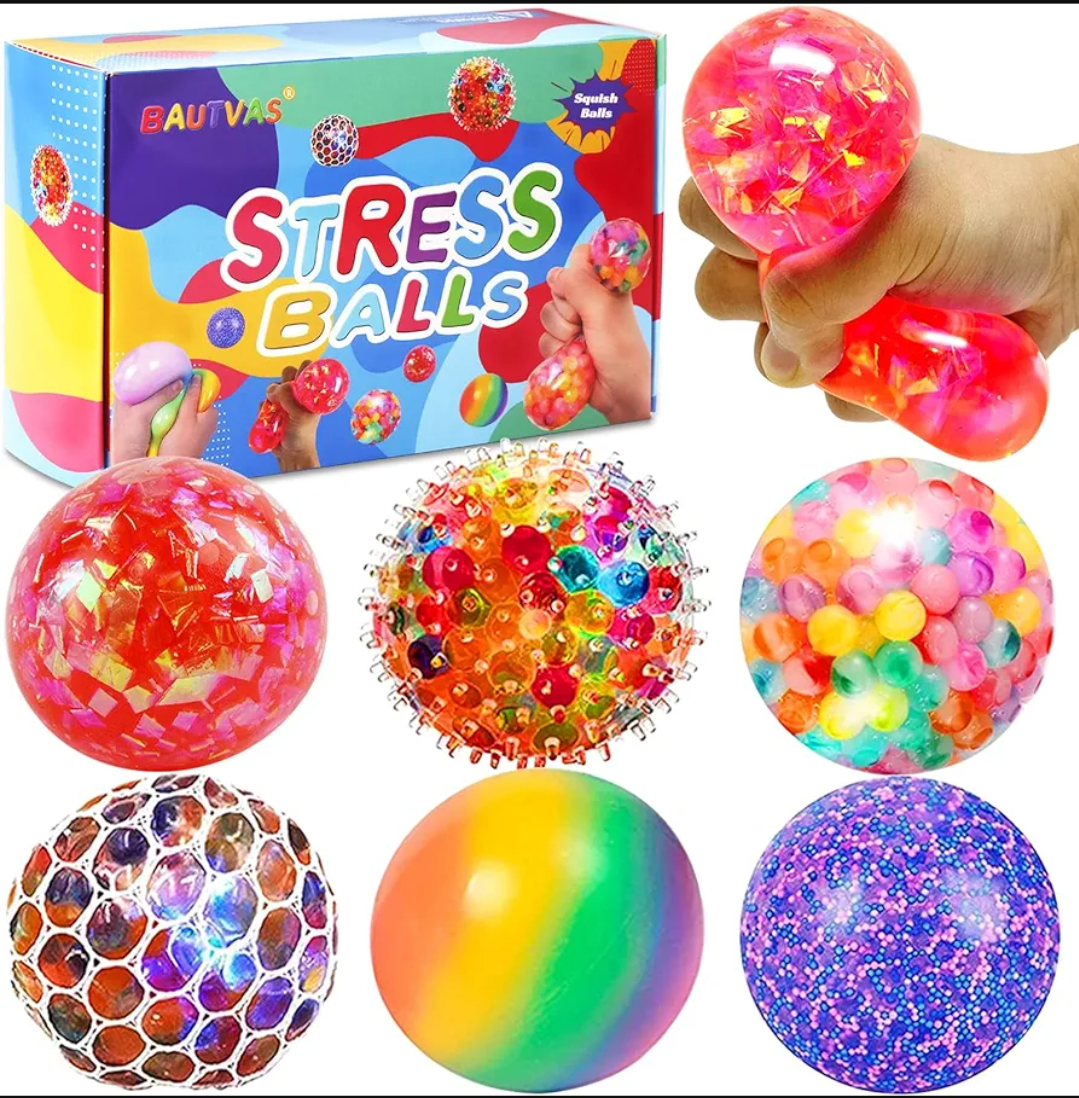 Colour Changeable Grape Mesh Squish Ball.Slime And Squishy Toy. Stress ...
