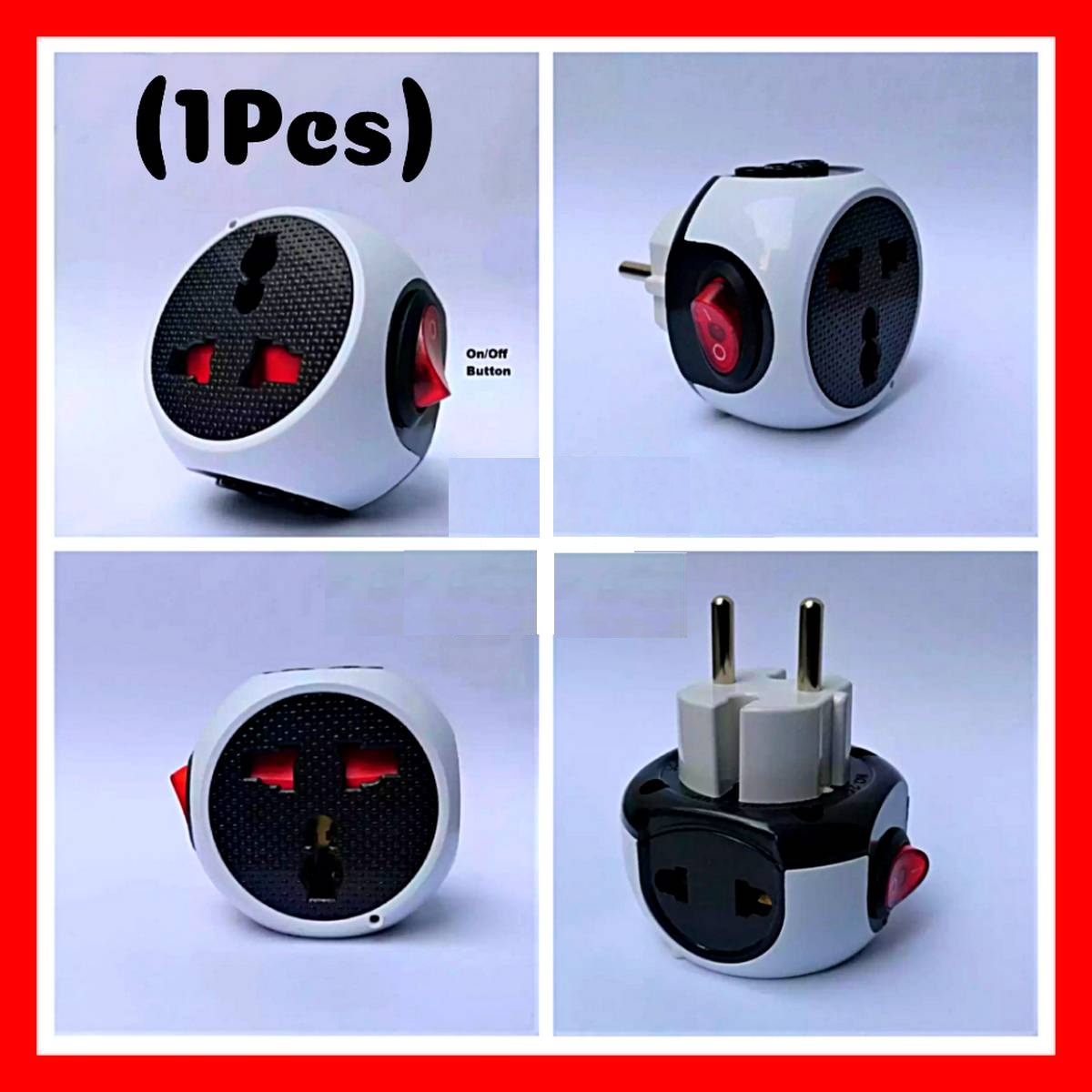 Universal Multi Travel Adaptor 3 in 1 US UK AU to EU Plug Conversion ...