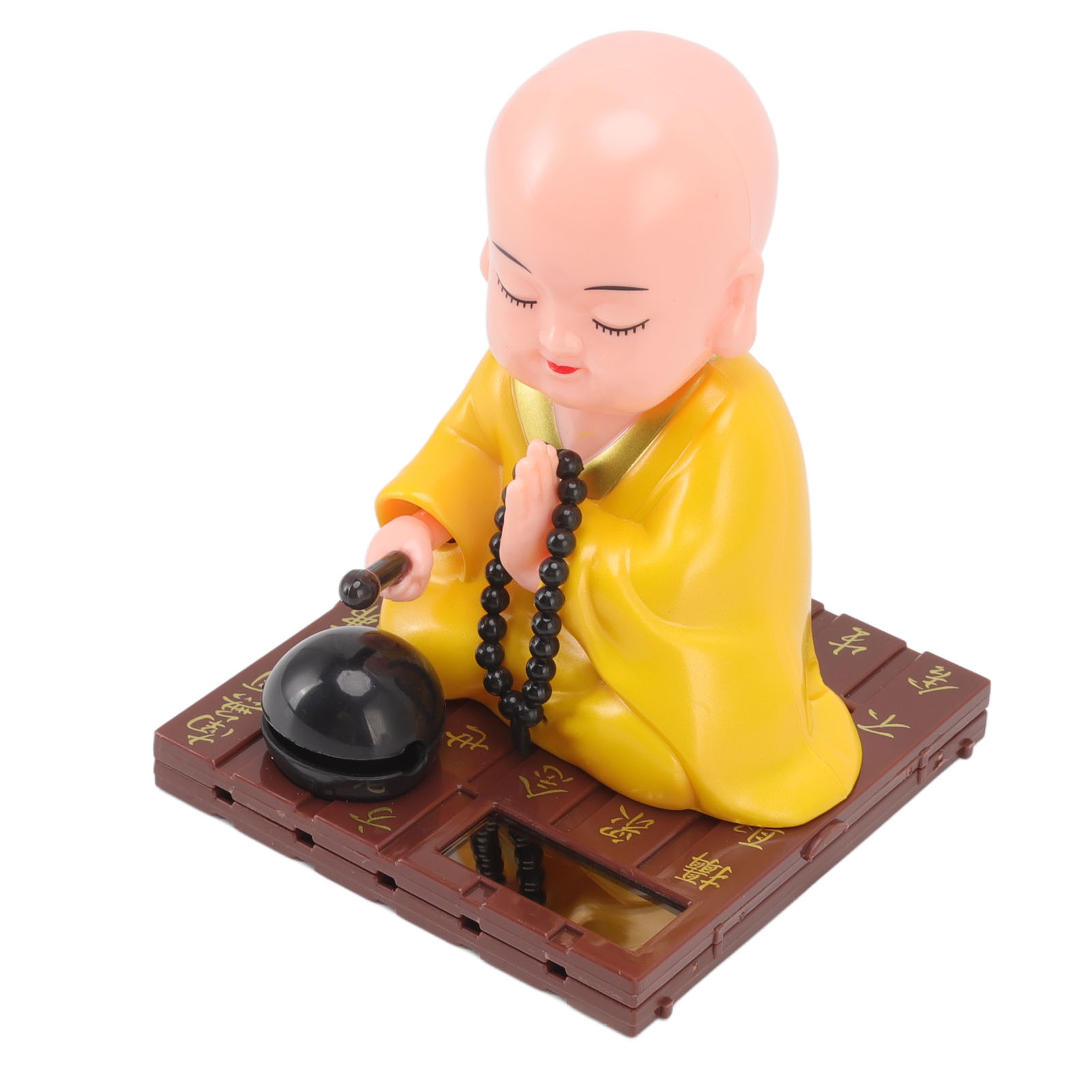 Solar Buddhist Monk Statue Decoration Light Energy Sensing Plastic ...