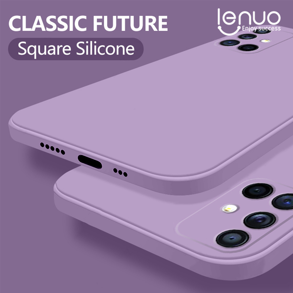 Lenuo Luxury Original Square Liquid Silicone Phone Case Samsung Galaxy A51 / M40s Thin Soft Back ...